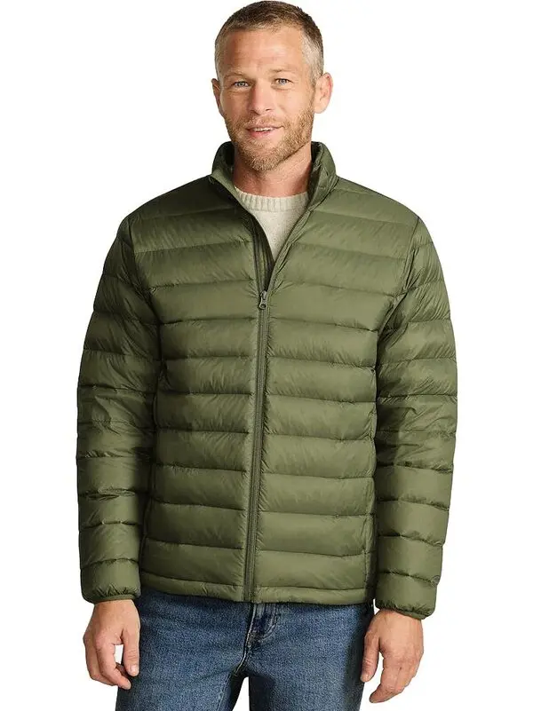 LANDS' END Wanderweight Ultralight Packable Down Jacket - River Stone Green