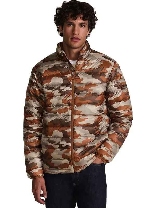 LANDS' END Wanderweight Ultralight Packable Down Jacket - Warm Cinnamon Camo