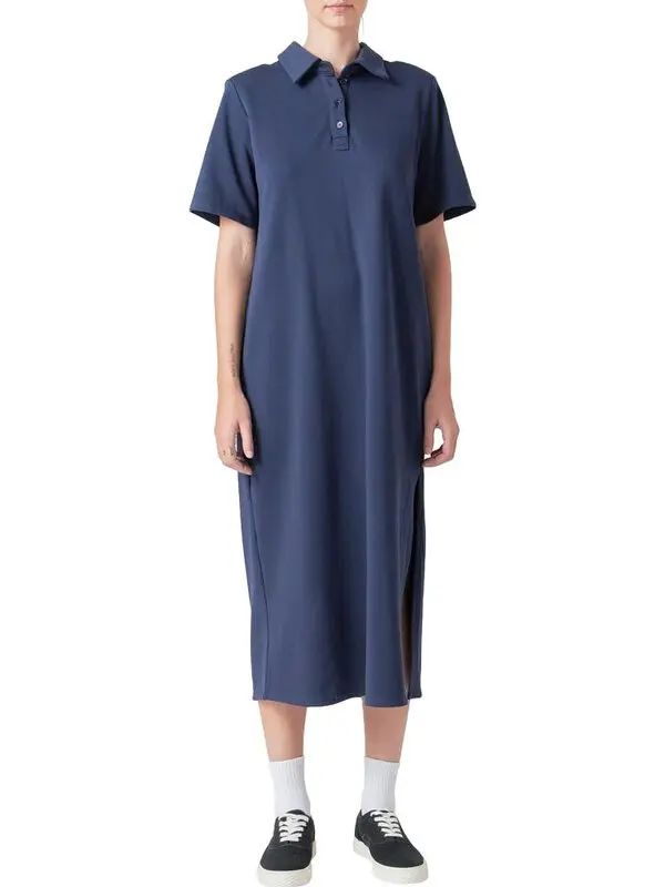 GREY LAB Polo Midi Dress - Navy