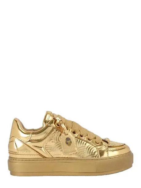 Kurt Geiger Southbank Tag Platform Sneaker - Gold