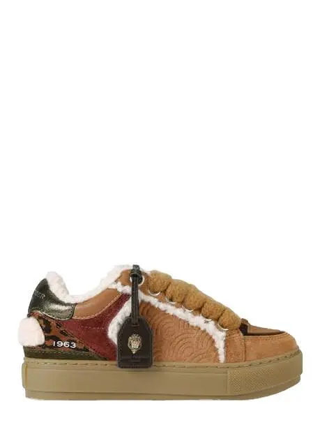 Kurt Geiger Southbank Tag Platform Sneaker - Open Brown