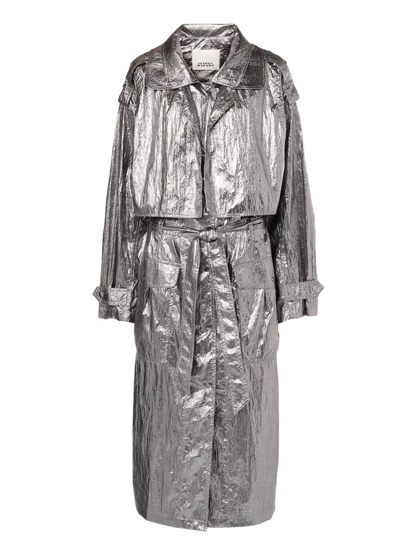 Isabel Marant Lsikagd Trench Coat - Silver