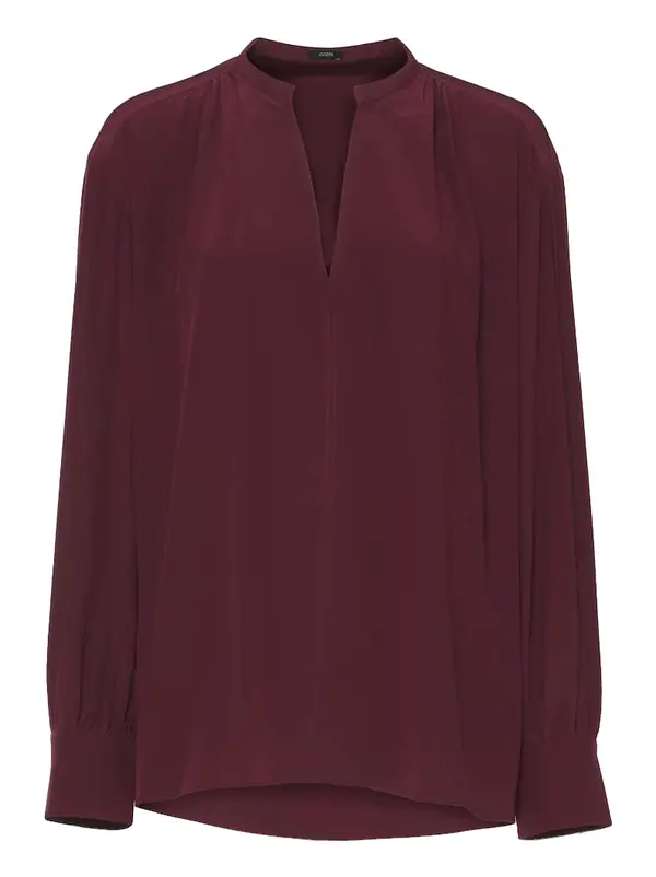 JOSEPH Blondel Silk Blouse - Red