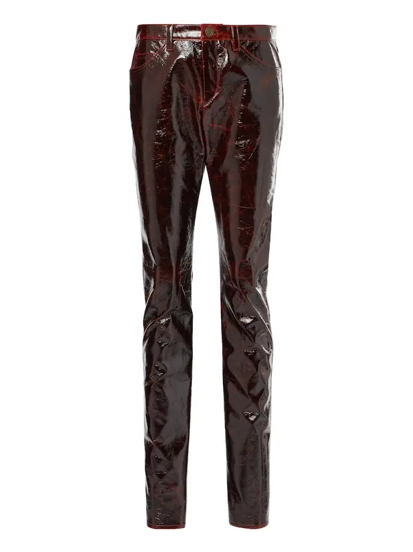 Isabel Marant Lovis Slim Pants - Brown