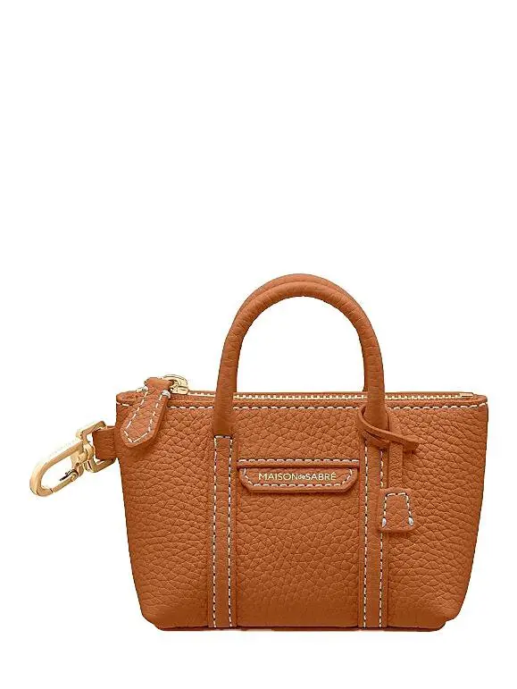 MAISON DE SABRE The Sabremoji Weekender Charm - Pecan Brown