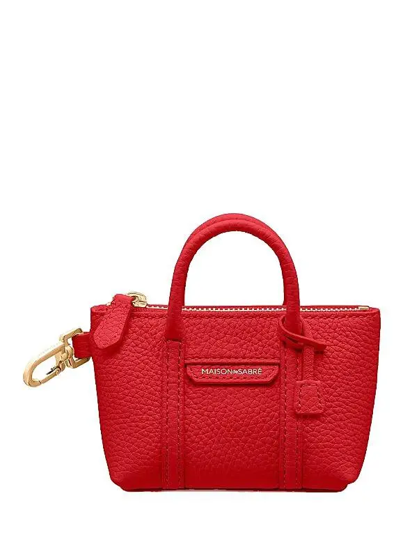 MAISON DE SABRE The Sabremoji Weekender Charm - Pomegranate Red