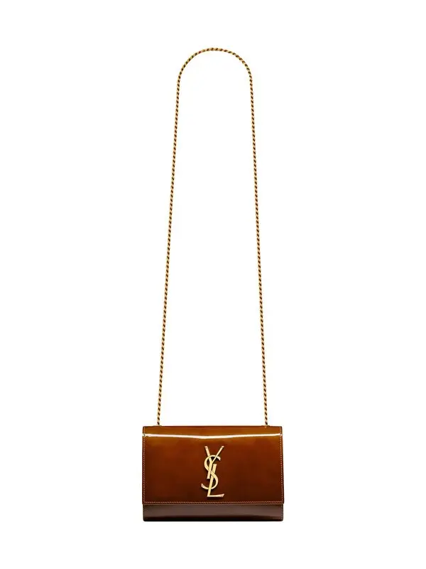 Saint Laurent Small Kate Cross-body Bag - Brown