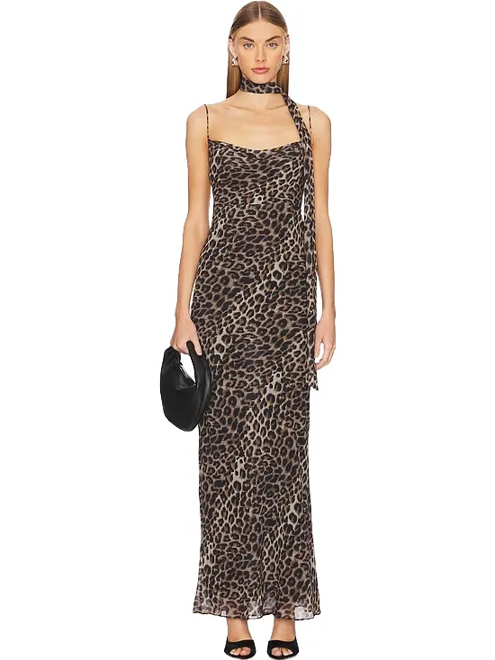 LOVERS AND FRIENDS Atwood Maxi Dress - Liquid Leopard