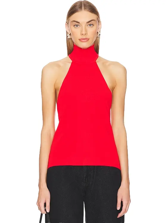 Superdown Keira Open Back Top - Cherry Red