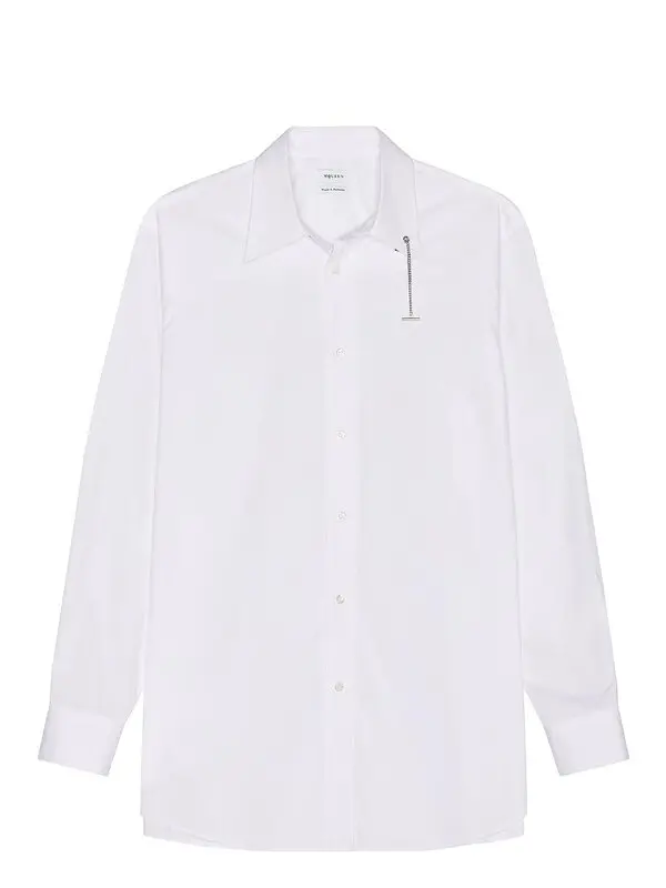 Alexander McQueen T Chain Collar Shirt - White