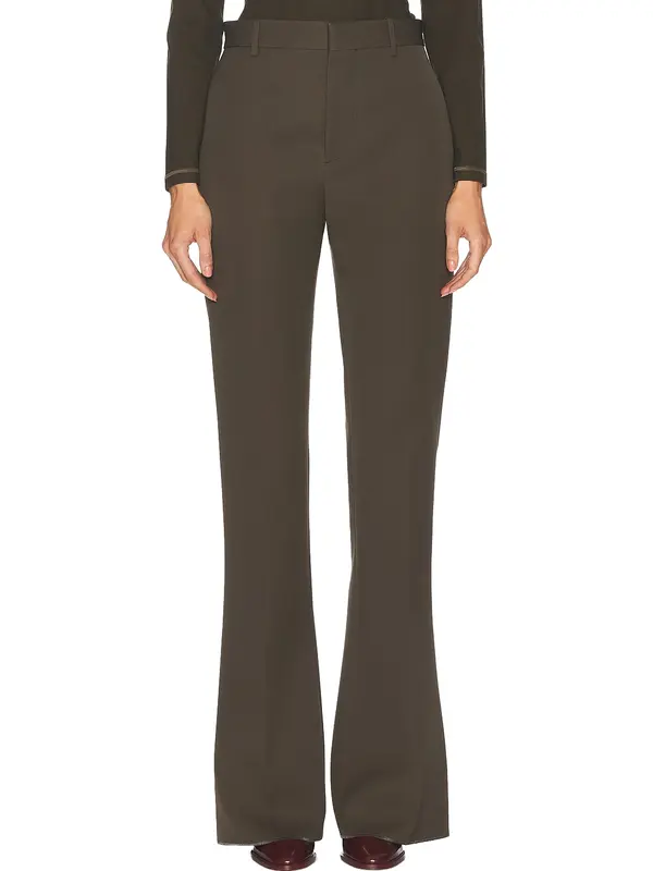 Bottega Veneta Wide Leg Pant - Dark Olive