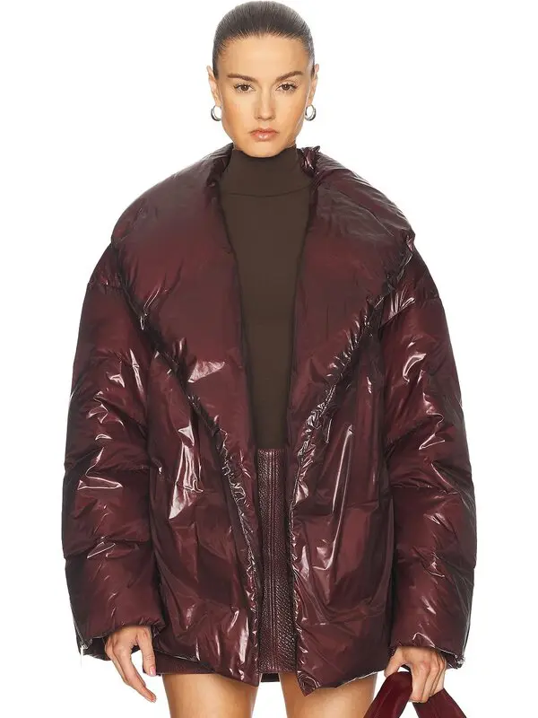 Helmut Lang Apex Cocoon Jacket - Burgundy