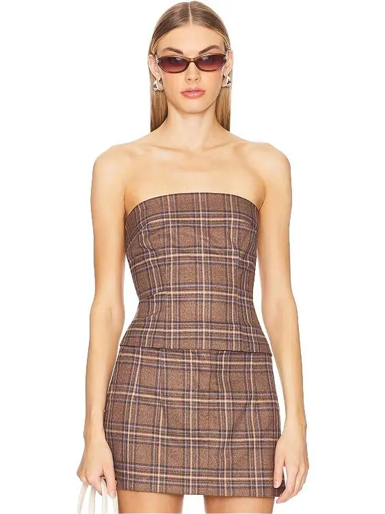 LOVERS AND FRIENDS Leah Top - Brown