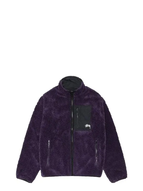 StÜssy Sherpa Reversible Jacket - Purple