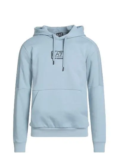 EA7 Sweatshirt In Light Cotton And Polyester - Blue