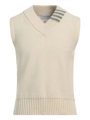 Thom Browne Sleeveless Knitted Sweater - White