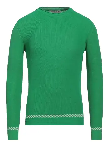 DANIELE ALESSANDRINI Striped Cotton Sweater - Green