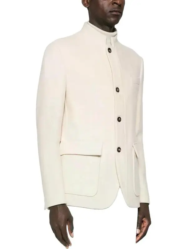 Eleventy Flannel Jacket - Neutrals