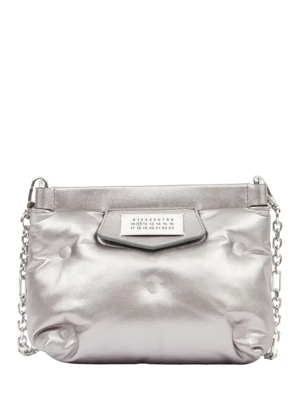 MAISON MARGIELA Mini Glam Slam Clutch - Silver