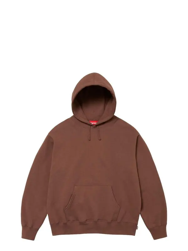 Supreme Satin-appliqué Hoodie - Brown