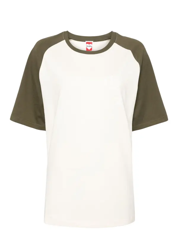 GROUND ZERO Logo-print Cotton T-shirt - Neutrals