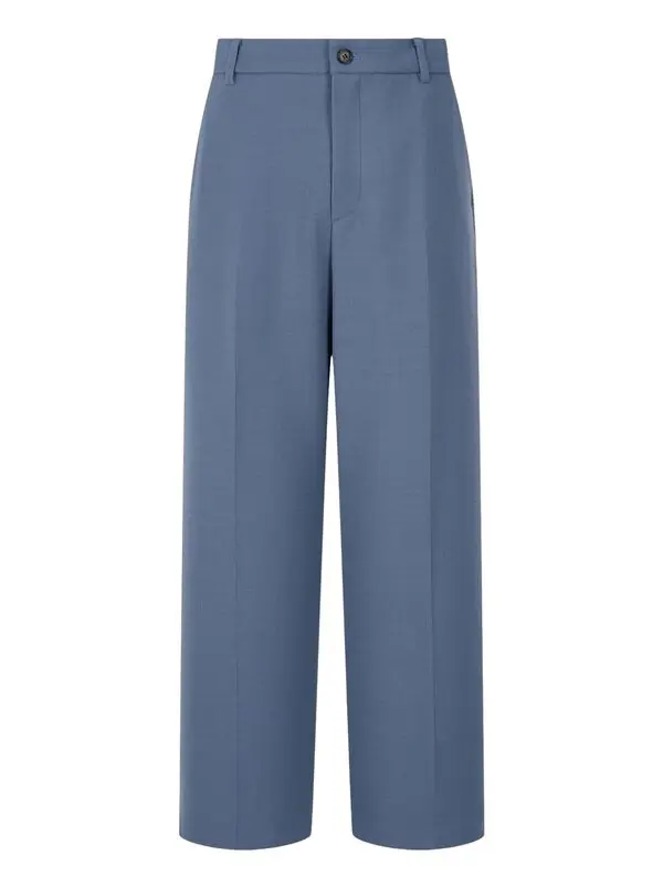 STUDIO TOMBOY Wide-leg Tailored Trousers - Blue