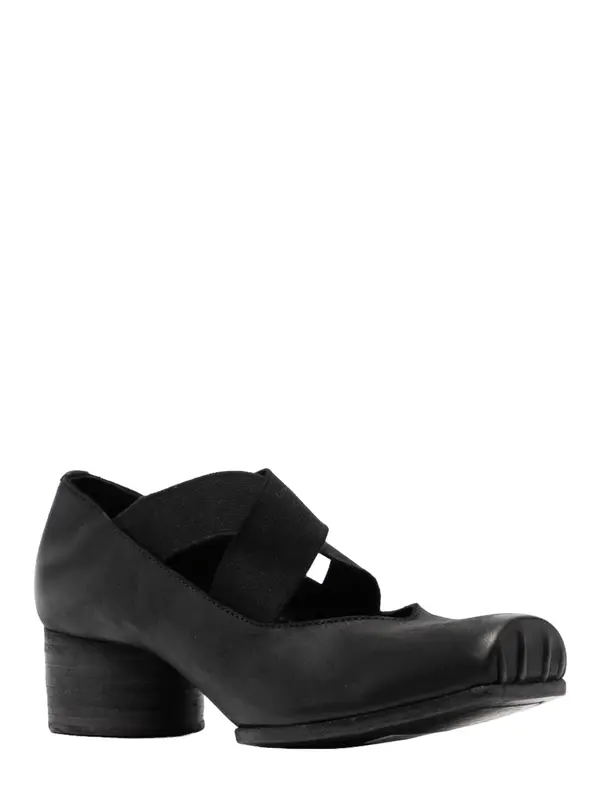 UMA WANG Leather Ballerina Shoes - Black