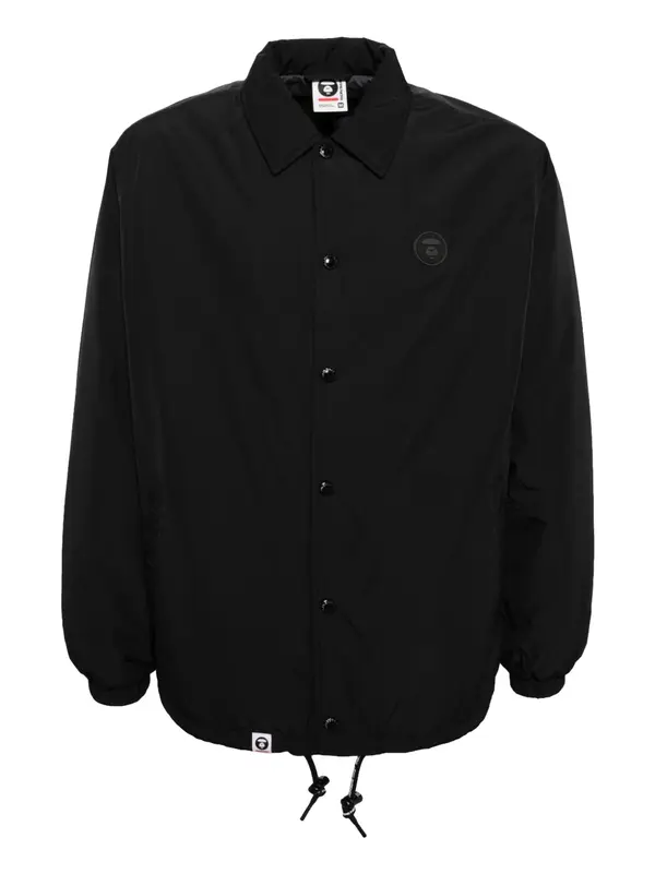 AAPE BY *A BATHING APE® Logo-patch Shirt Jacket - Black