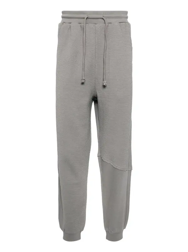 FIVE CM Logo-patch Cotton Track Pants - Grey