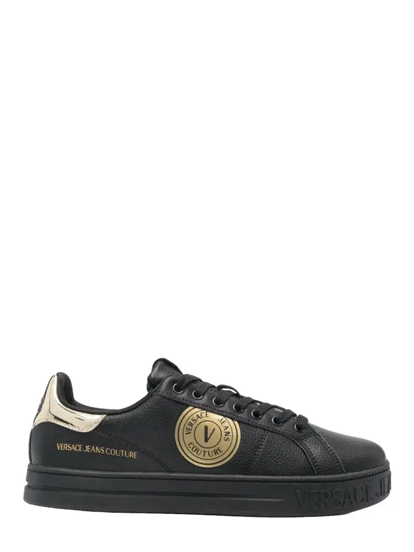 Versace Logo-print Sneakers - Black