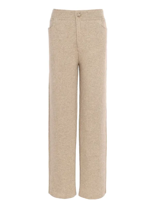 BARRIE Cashmere-blend Trousers - Neutrals