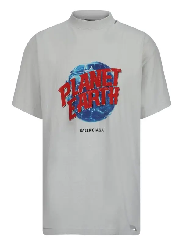 Balenciaga Planet Earth T-shirt - White