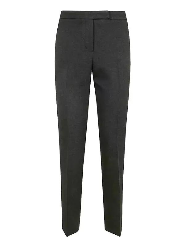 Peserico Pressed-crease Cropped Trousers - Grey