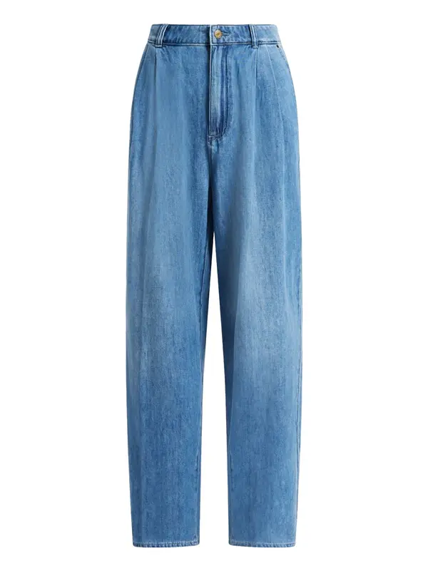 Michael Kors Pleated Denim Jeans - Blue