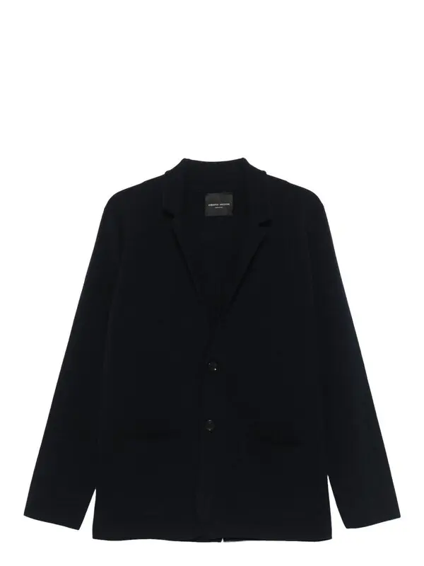 ROBERTO COLLINA Knitted Blazer - Blue