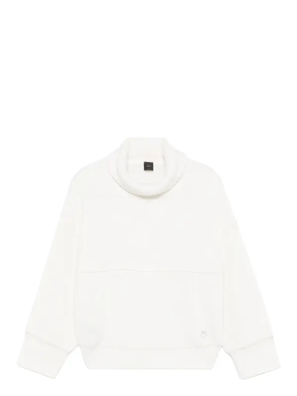 Pinko Logo-embroidered Sweater - White