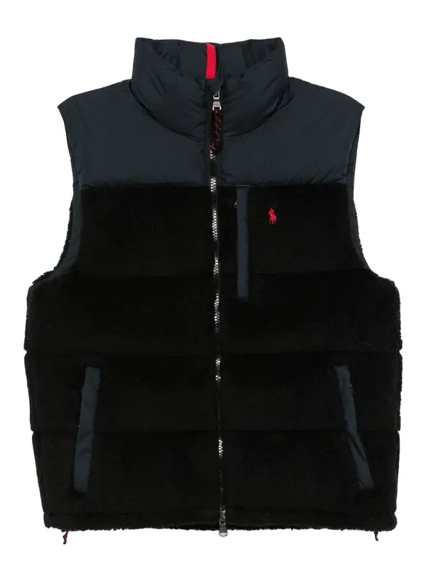 Polo Ralph Lauren Faux Shearling Gilet - Black