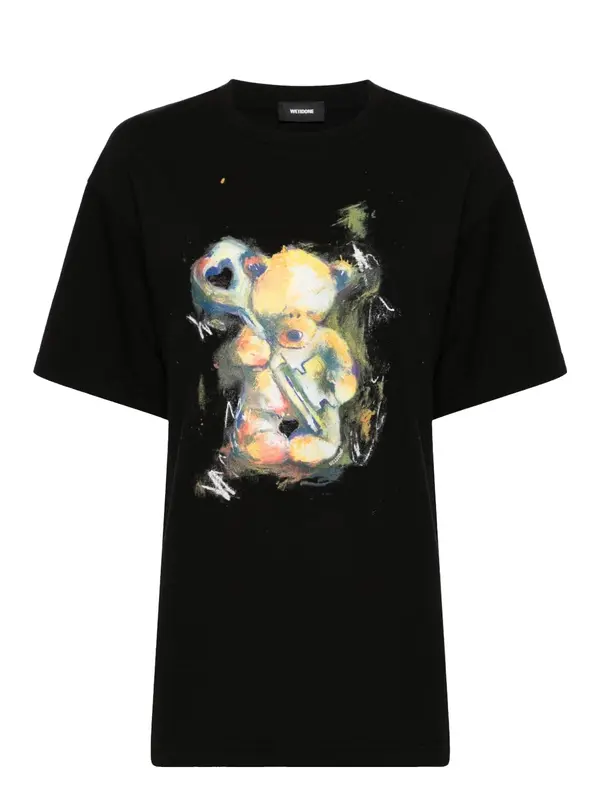 We11Done Teddy Printed T-shirt - Black