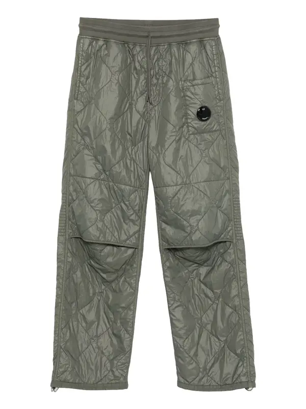 C.P. COMPANY Diagonal Raised Trousers - Green