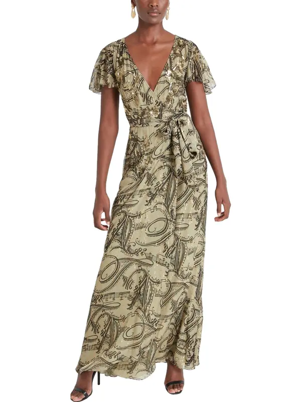 TEMPERLEY LONDON Silvana Maxi Dress - Green