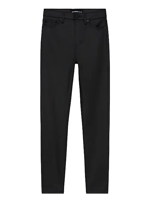 The Kooples Skinny-leg High-rise Faux-leather Trousers - Bla01