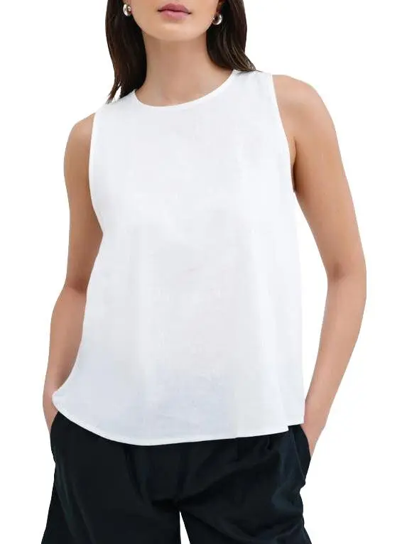 MARCELLA Mckinley Sleeveless Top - White