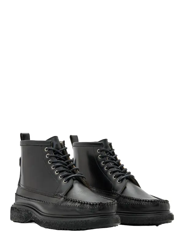 ALLSAINTS Gibbs Moc Toe Boots - Black