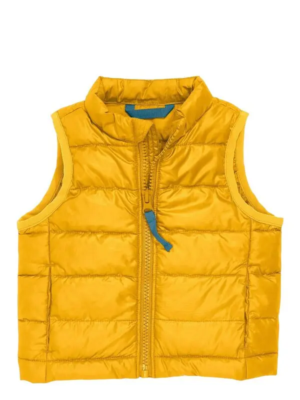 PRIMARY Baby Lightweight Puffer Vest - Mustard