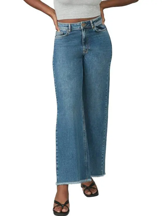 LOLA JEANS Milan High-rise Wide-leg Jeans - Dim Sky