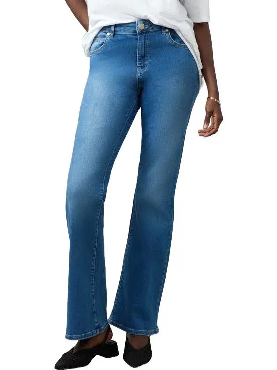 LOLA JEANS Billie High-rise Bootcut Jeans - Morning Day Light
