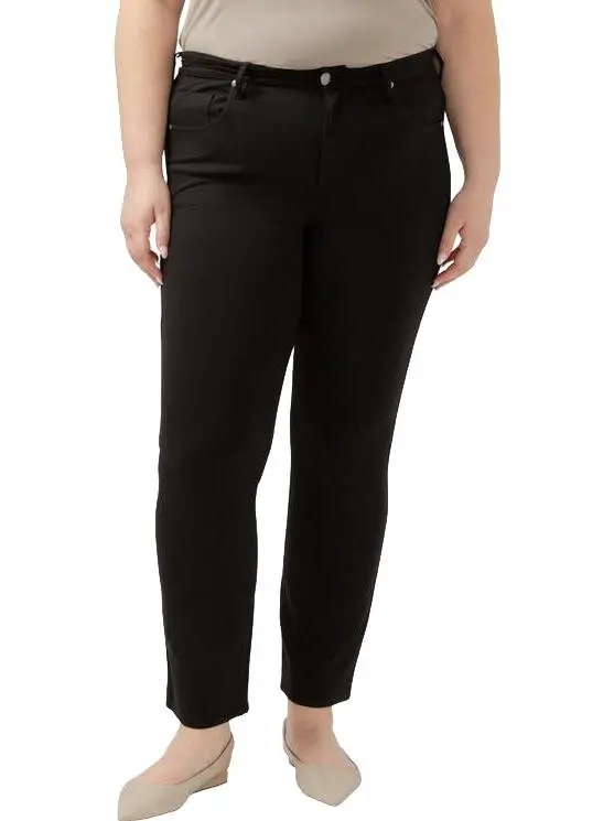 Jag Cassie High-waist Ponte Pants - Black