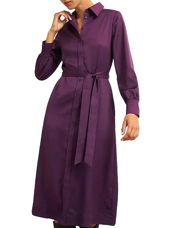 HOBBS LONDON Arianna Shirt Dress - Regal Purple