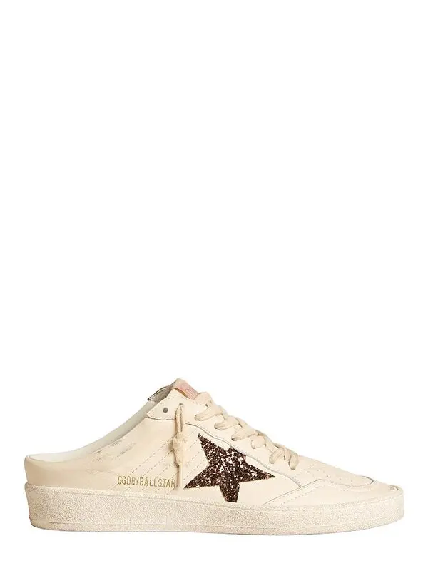 GOLDEN GOOSE Ballstar Sabot Slide Sneakers - Optic White/nut