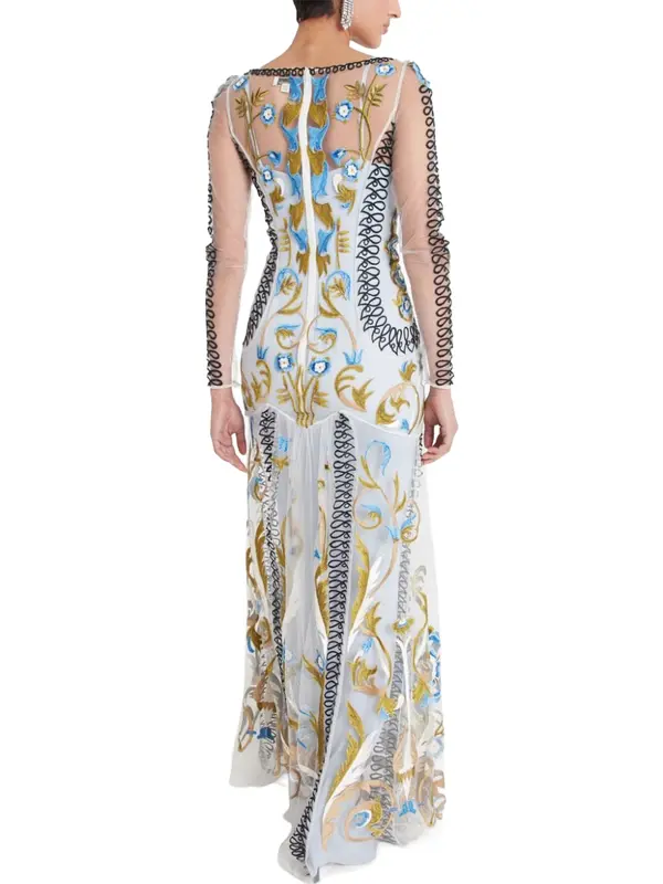 TEMPERLEY LONDON Alessia Maxi Dress - Blue